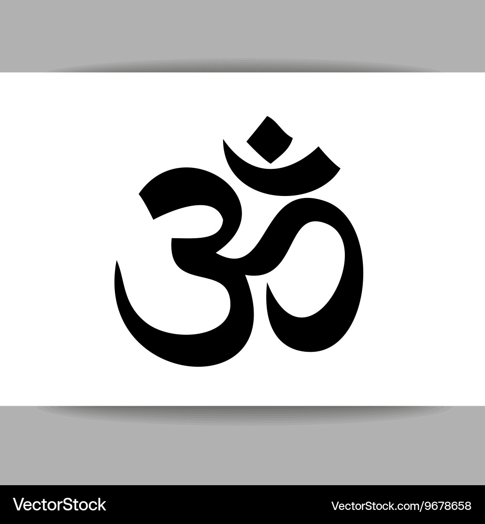 Om sign template Royalty Free Vector Image - VectorStock
