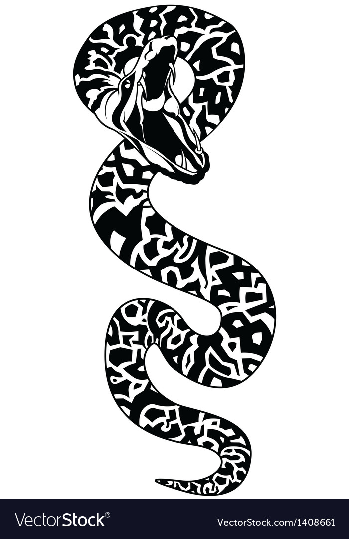 Snake Tattoo Royalty Free Vector Image - VectorStock