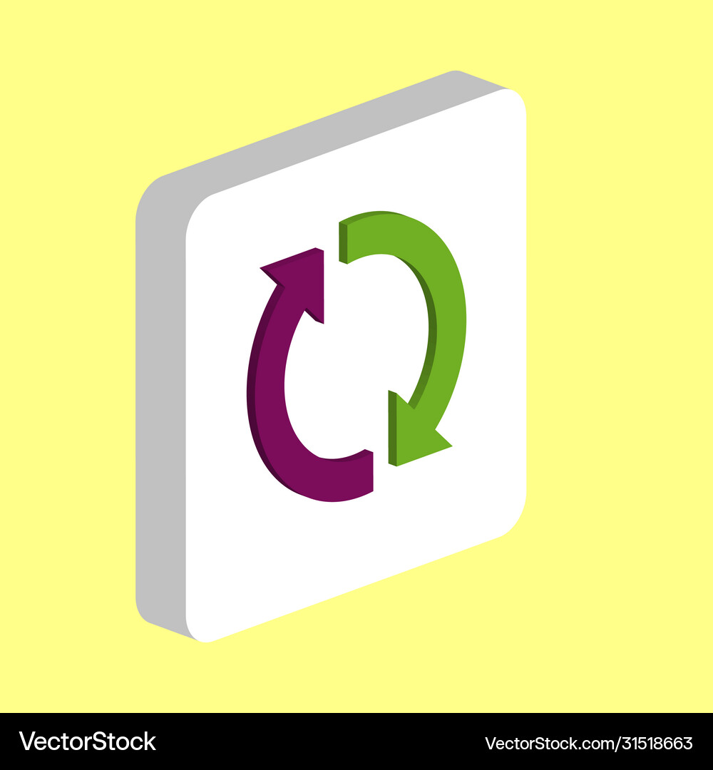 Rotation arrows computer symbol Royalty Free Vector Image