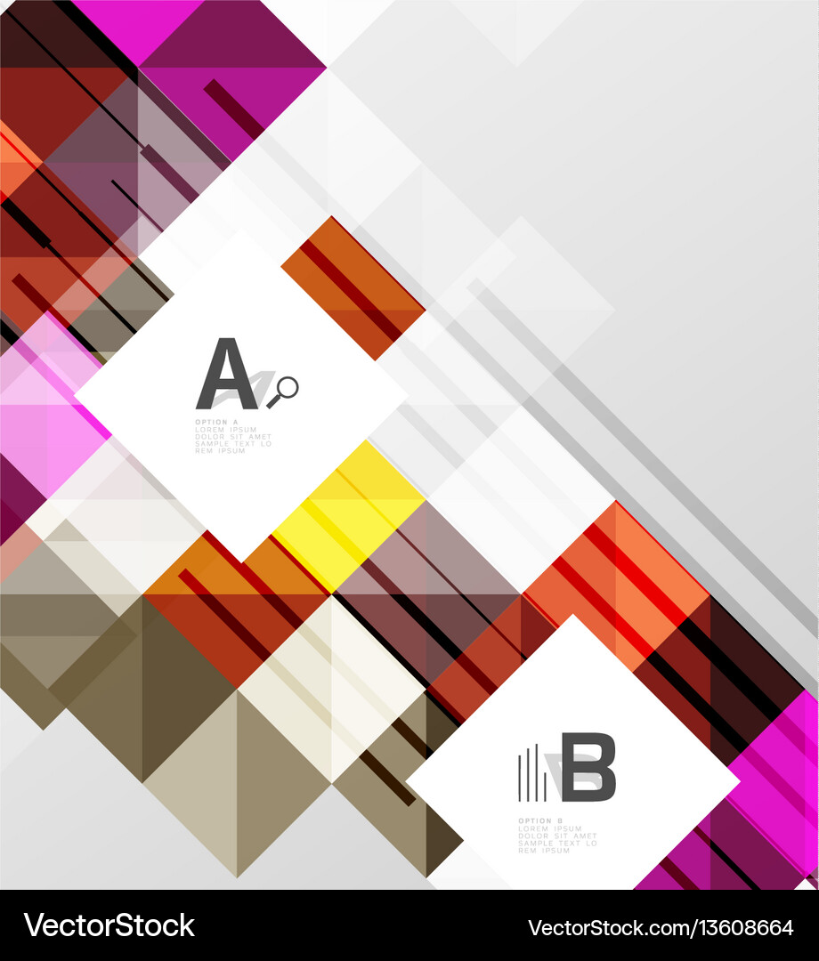 Modern square abstract background Royalty Free Vector Image