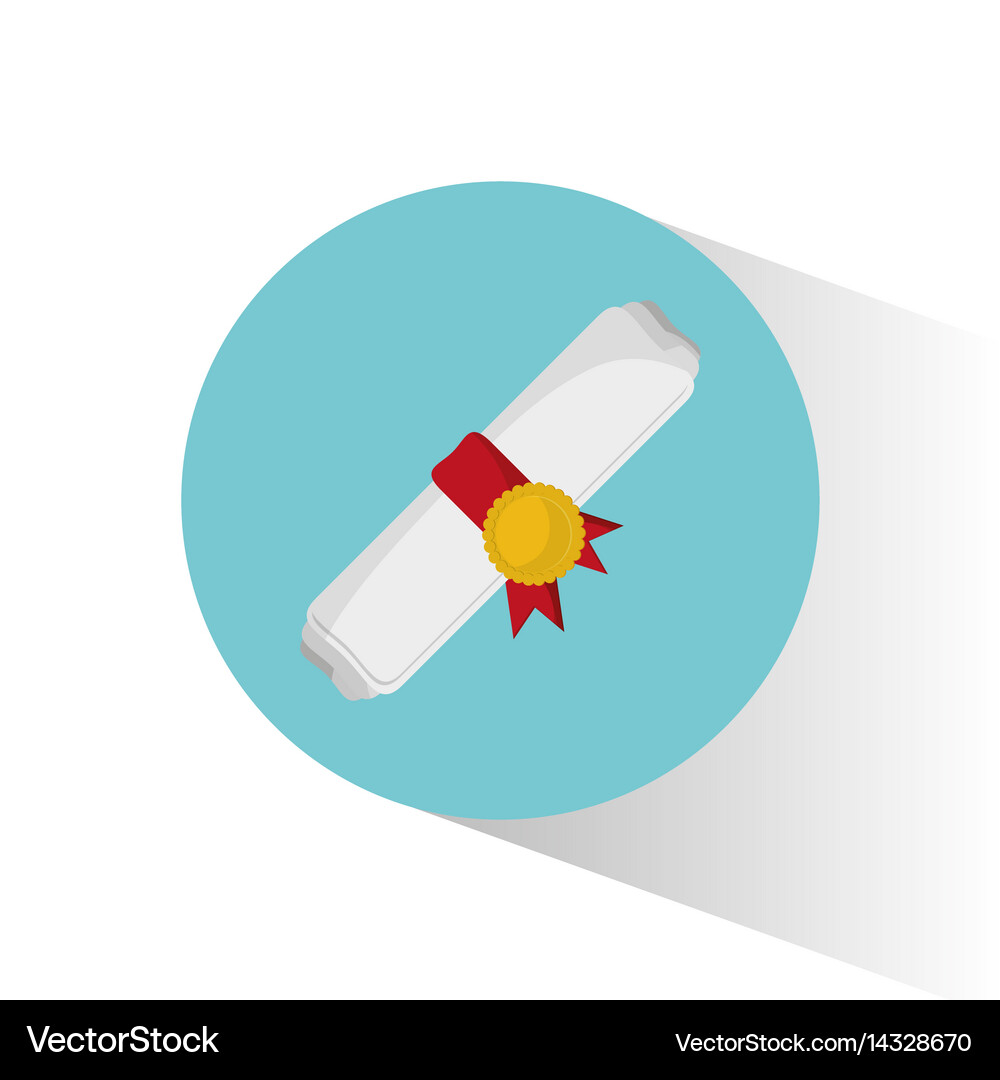 Roll certificate education graduation Royalty Free Vector