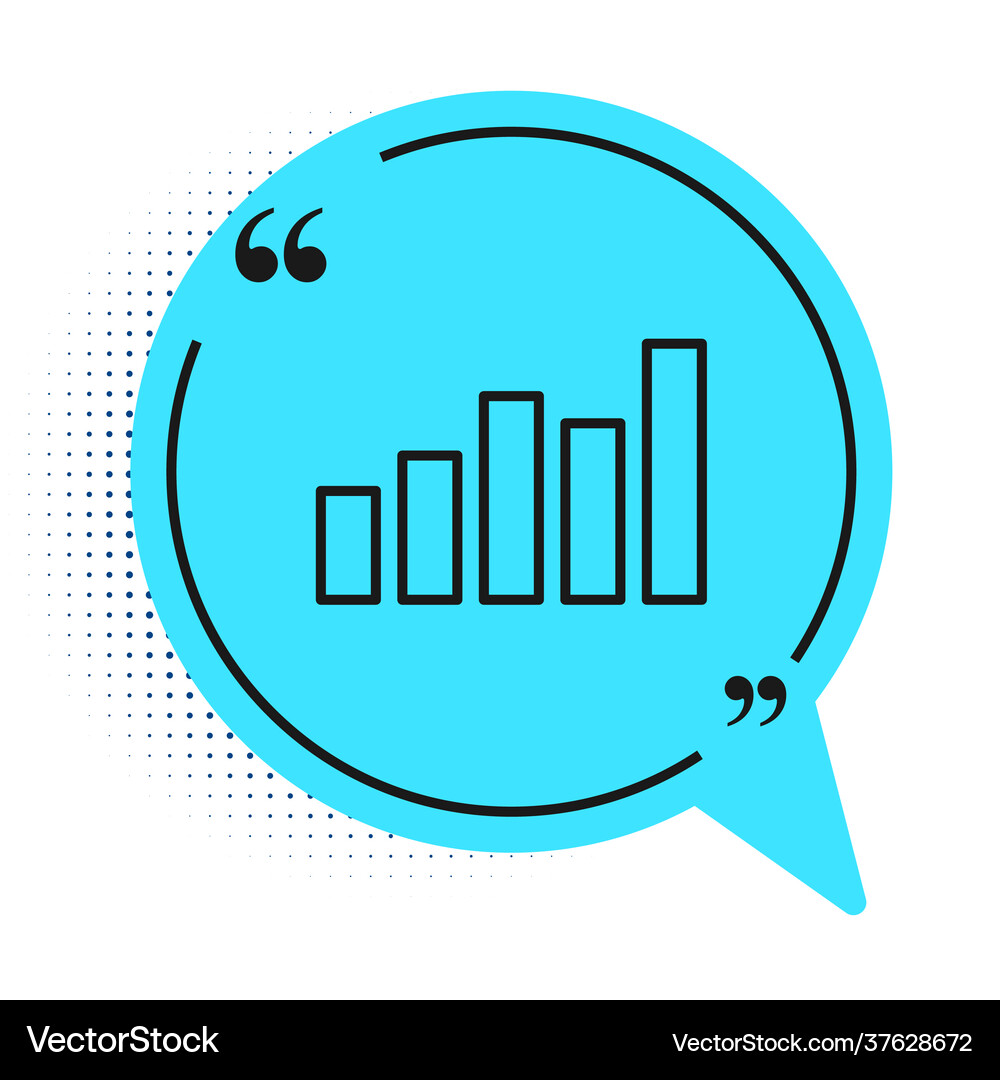 Black line graph schedule chart diagram Royalty Free Vector