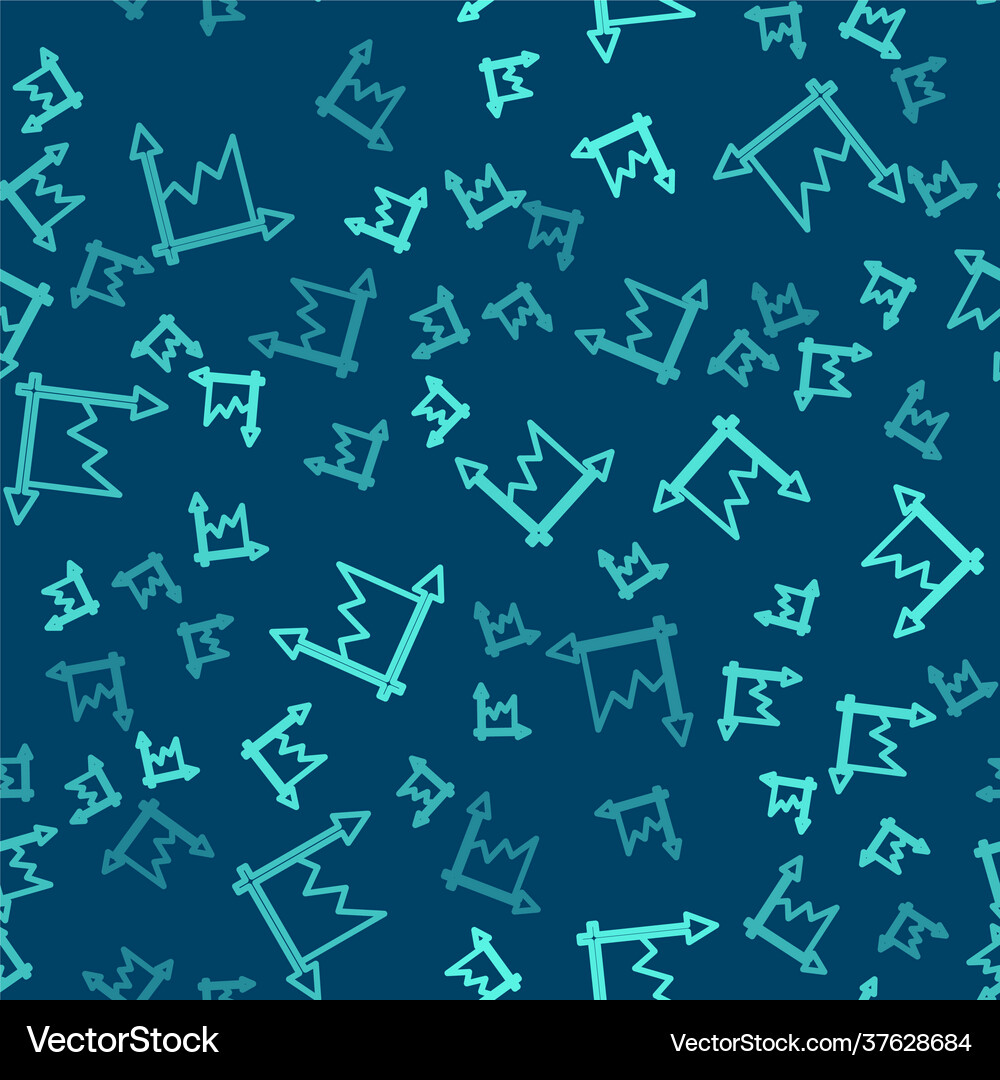 Green line graph schedule chart diagram Royalty Free Vector