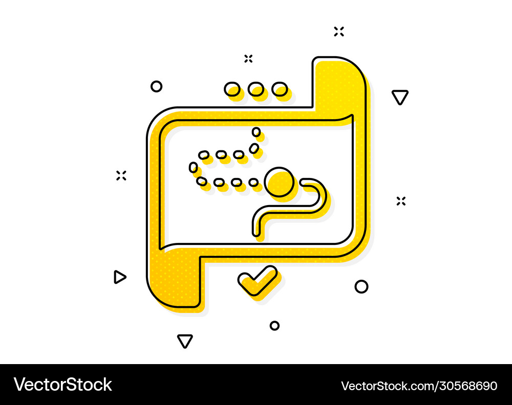 Target path icon stratery goal sign core value Vector Image