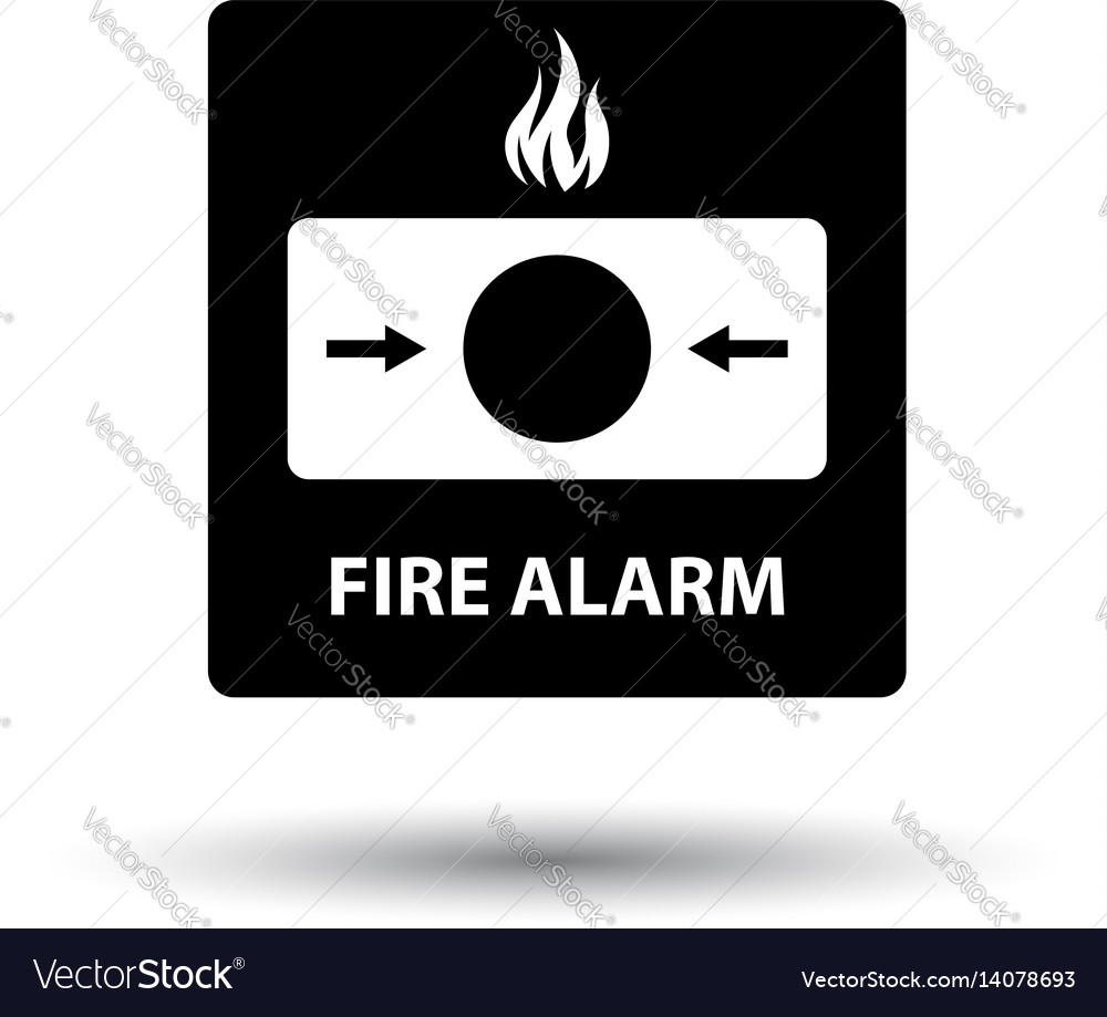 Fire alarm icon Royalty Free Vector Image - VectorStock