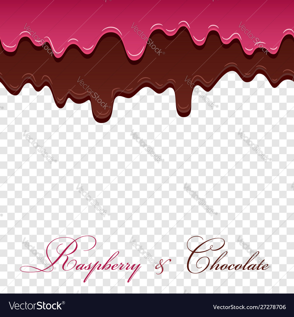 Dark chocolate jam raspberry seamless pattern Vector Image