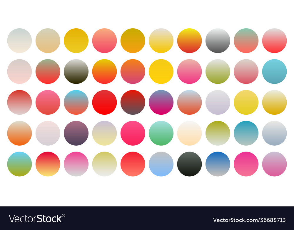 Big set vibrant colorful gradient Royalty Free Vector Image