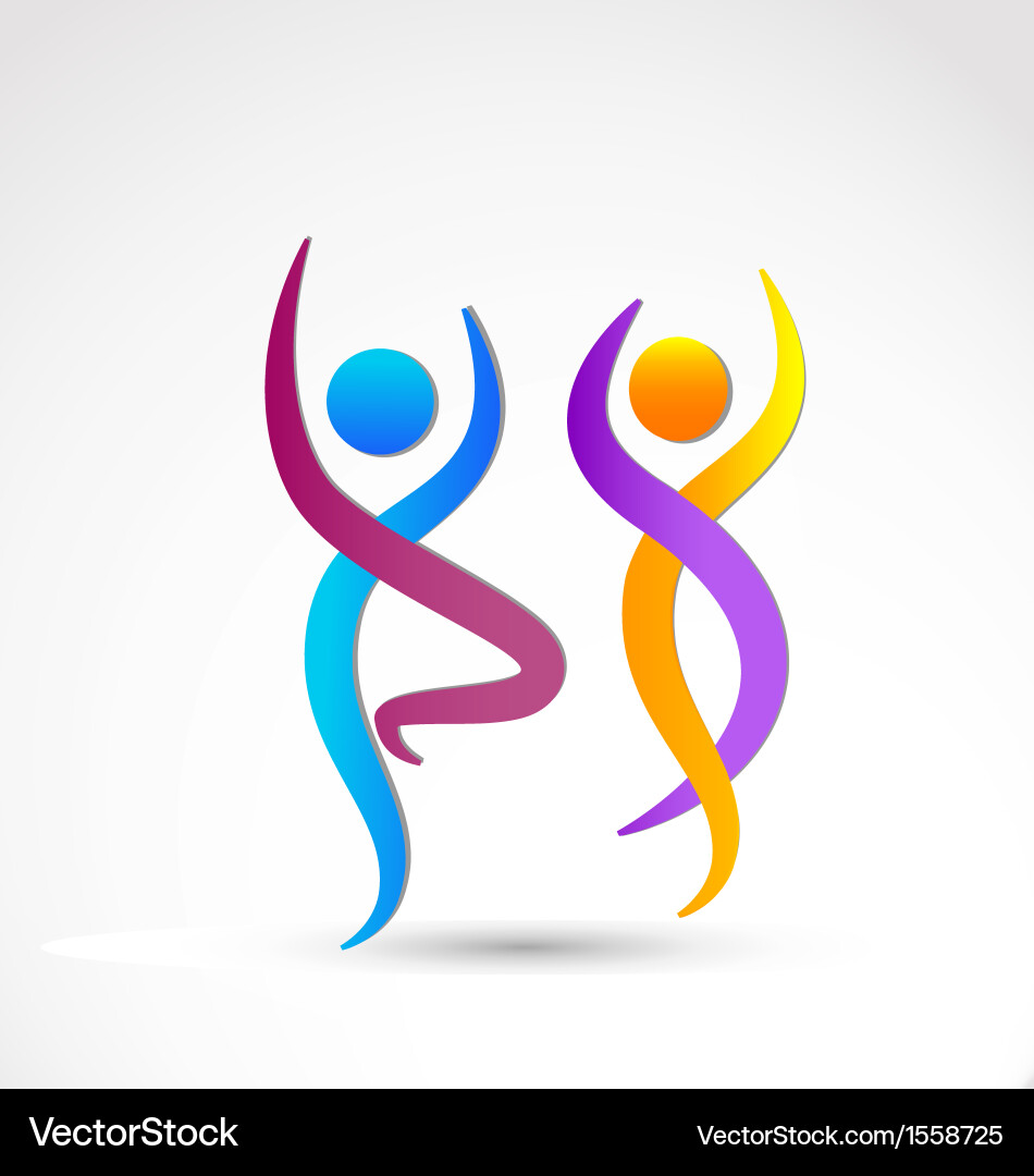 Couple dancing logo Royalty Free Vector Image - VectorStock