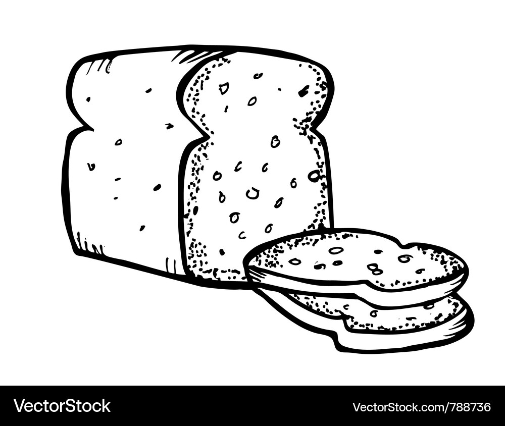 Bread doodle Royalty Free Vector Image - VectorStock