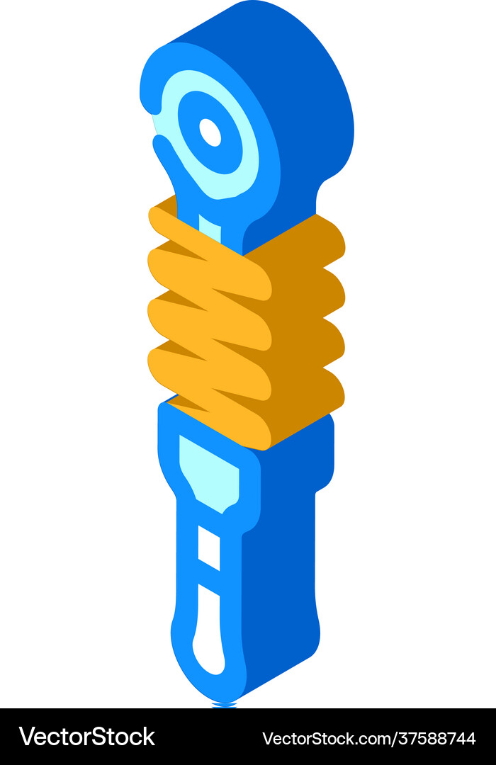 Shock absorber car isometric icon Royalty Free Vector Image