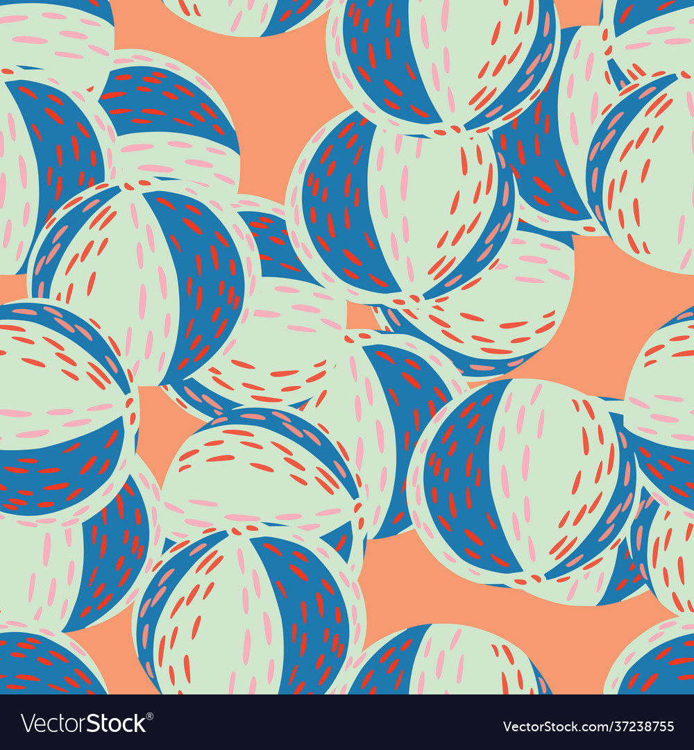 Decorative seamless pattern with doodle random Vector Image