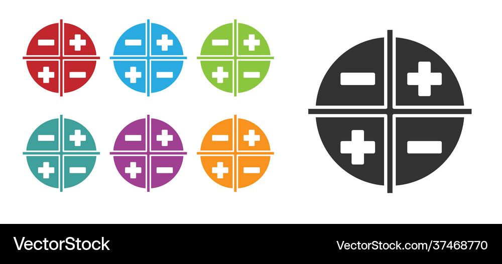 Black xyz coordinate system icon isolated on white