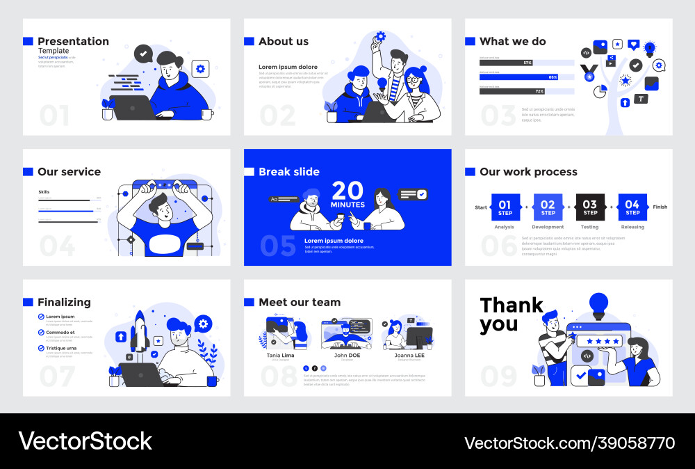 Infographics slide template design Royalty Free Vector Image