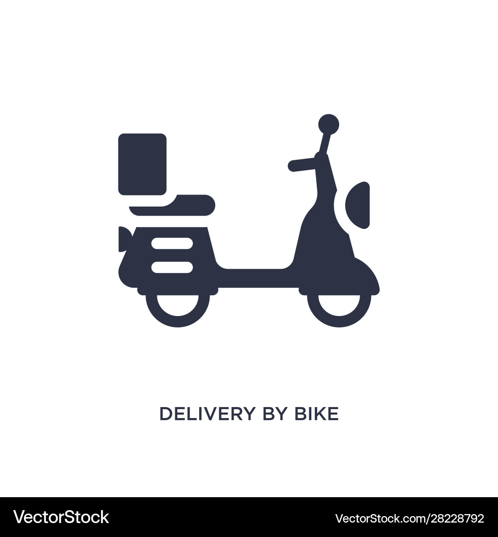 Delivery bike icon on white background simple Vector Image