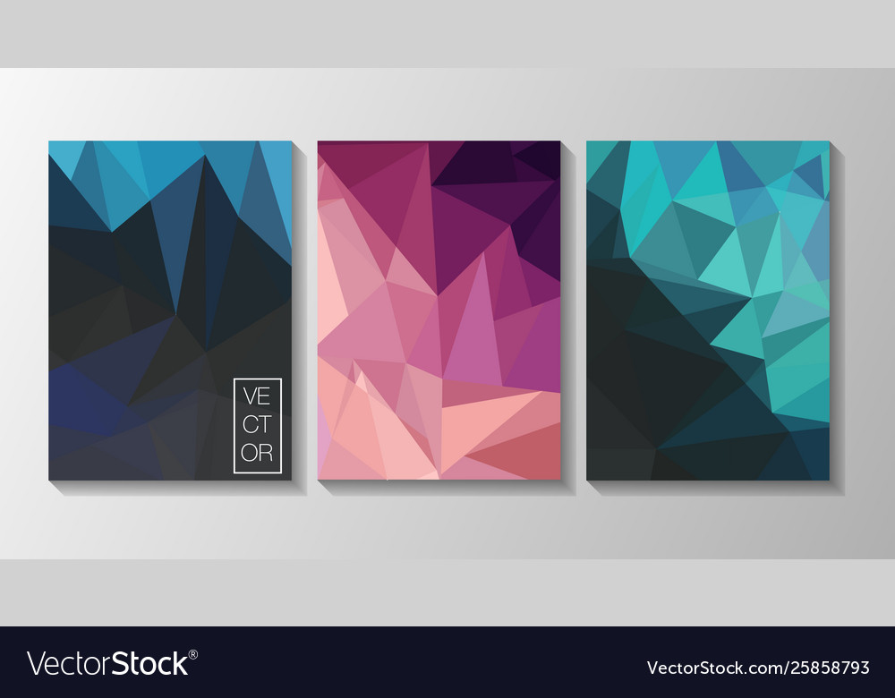 Triangle backgrounds Royalty Free Vector Image