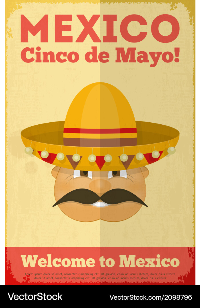 Mexican Poster Royalty Free Vector Image - VectorStock