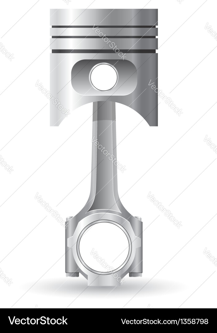 Car piston Royalty Free Vector Image - VectorStock