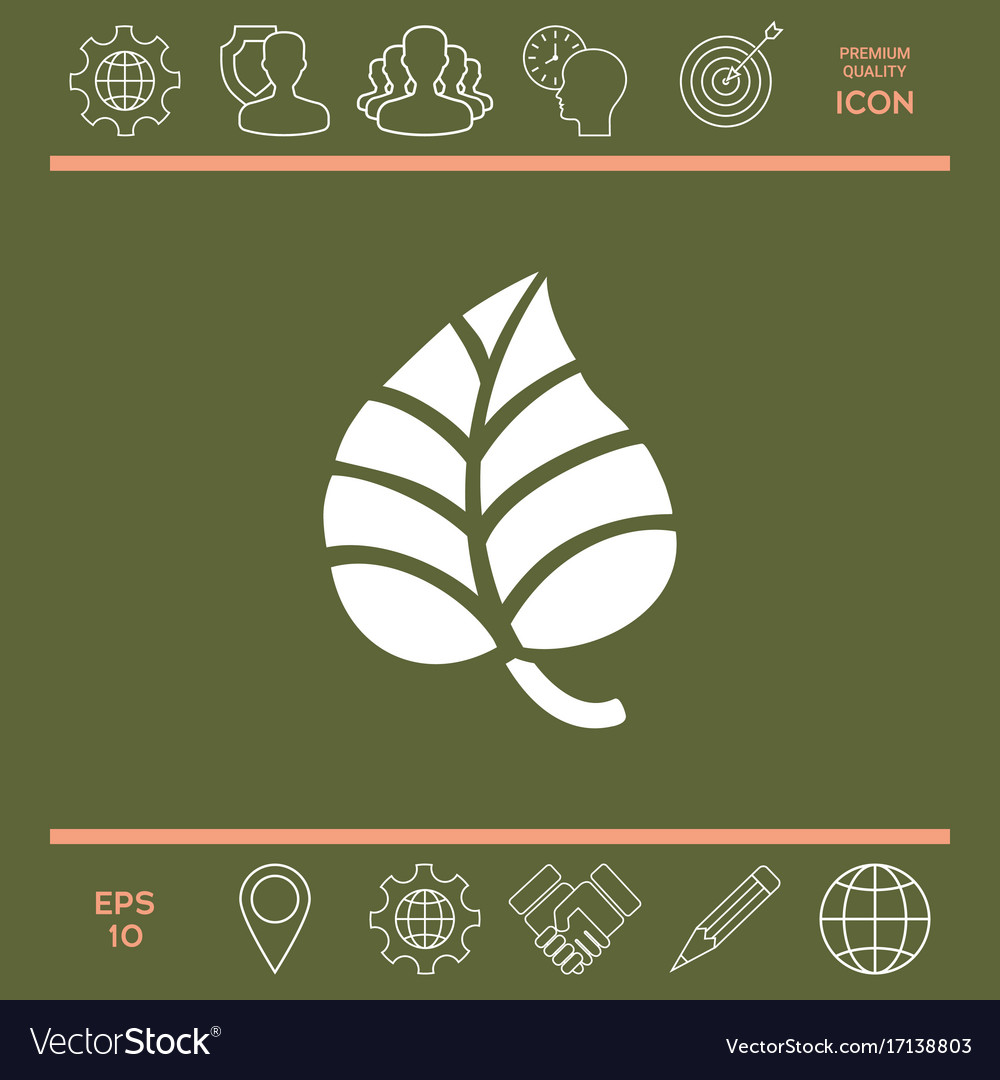 Creative logo - leaf element for your Royalty Free Vector