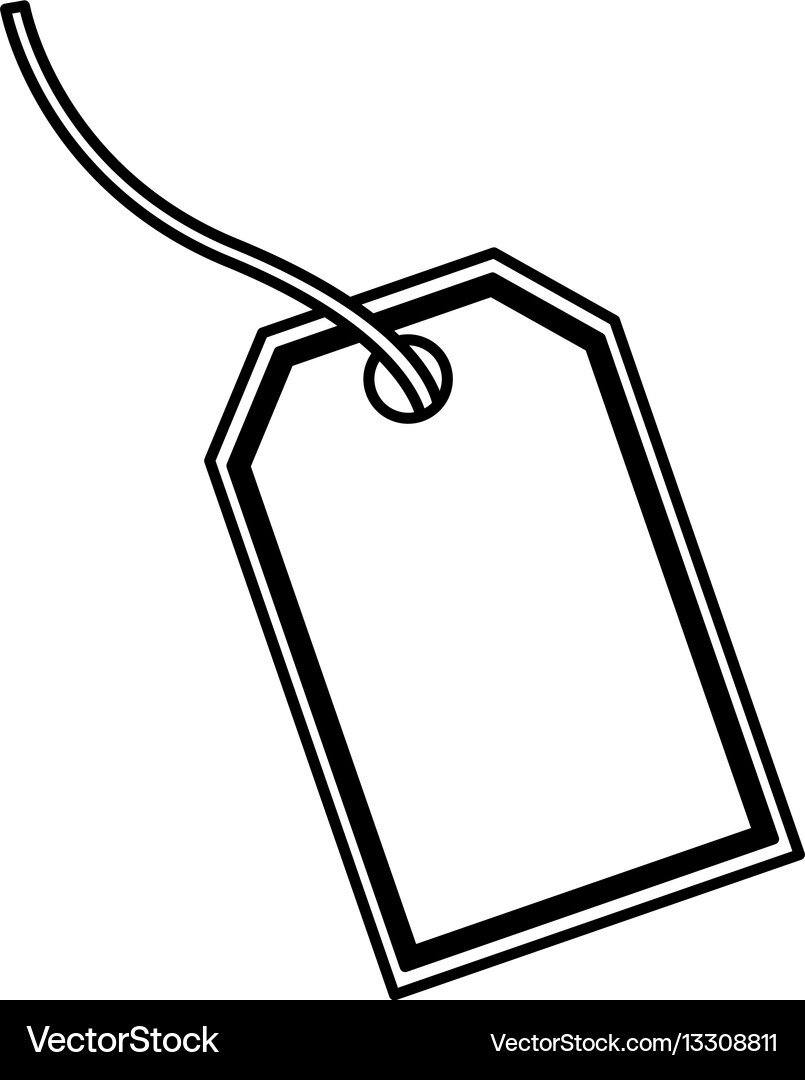 Commercial tag product icon Royalty Free Vector Image