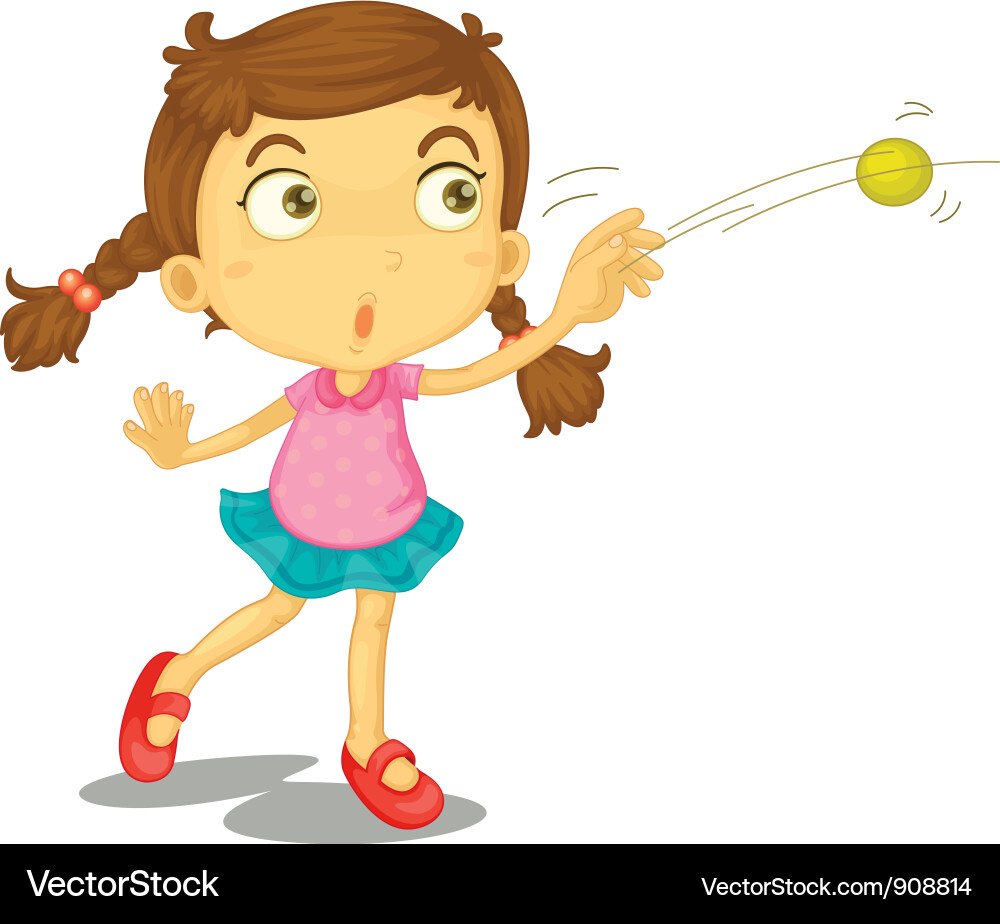 Throwing ball Royalty Free Vector Image - VectorStock