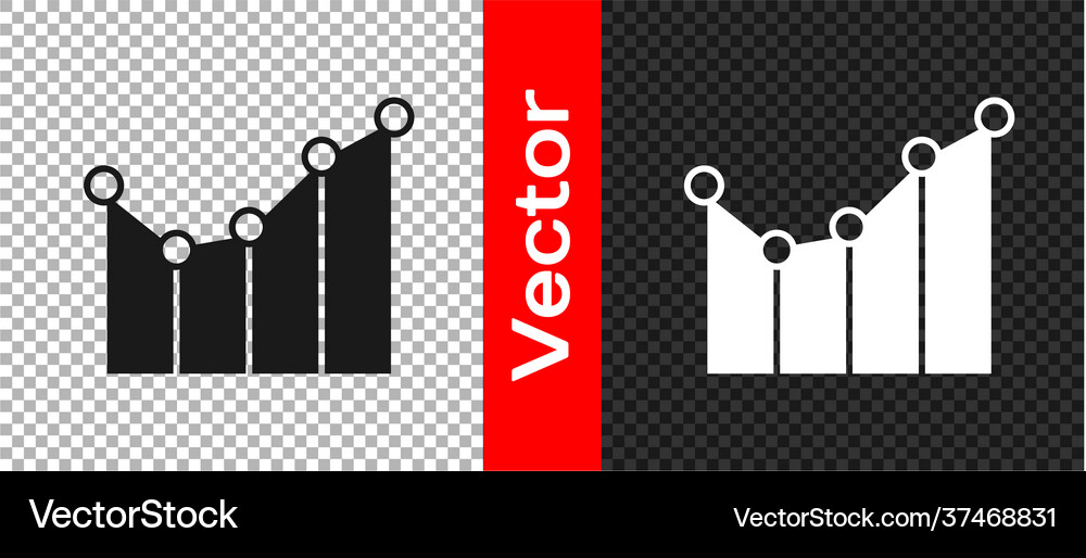 Black graph schedule chart diagram infographic Vector Image