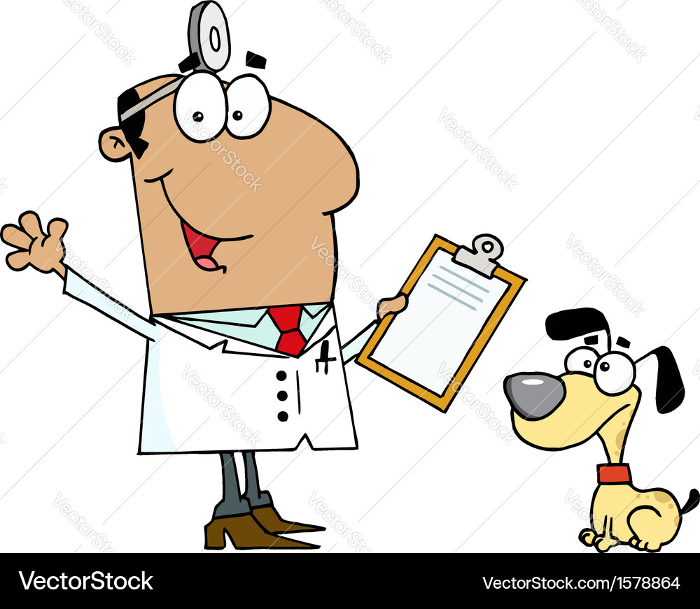 Cartoon vet Royalty Free Vector Image - VectorStock