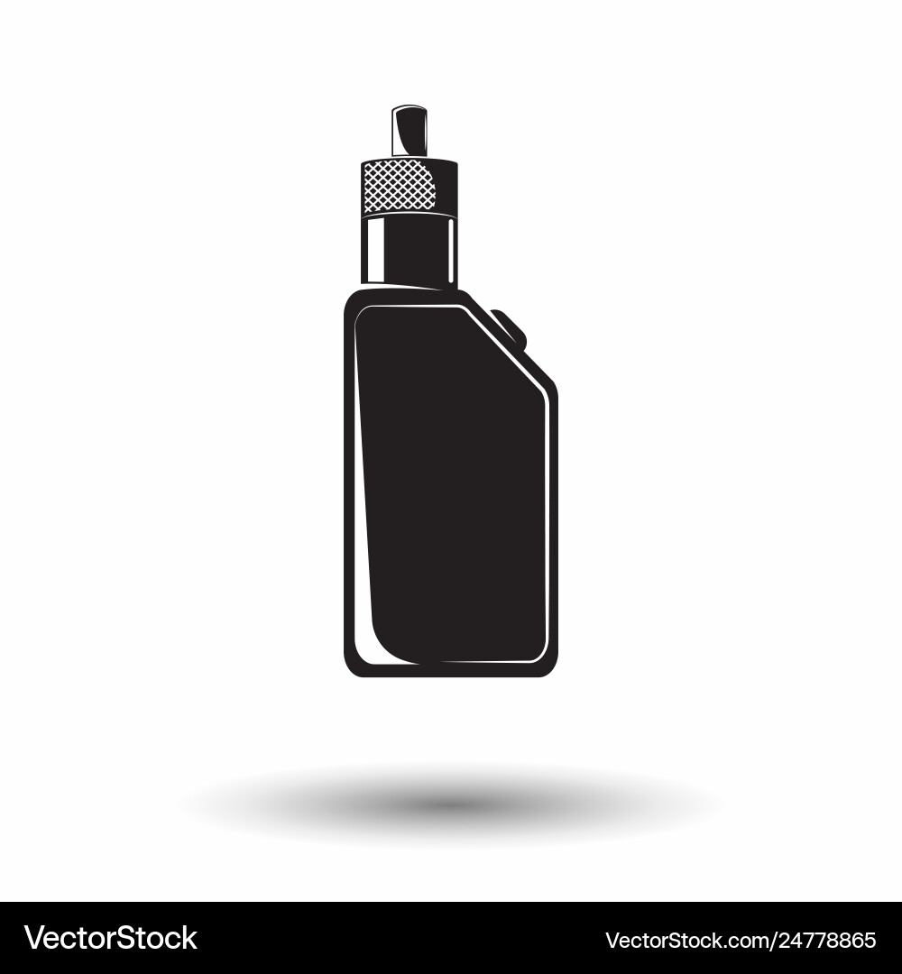 Monochrome vape sign Royalty Free Vector Image