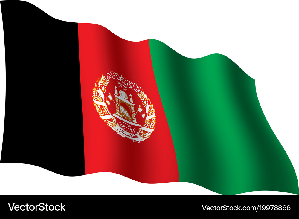 Afghanistan flag Royalty Free Vector Image - VectorStock