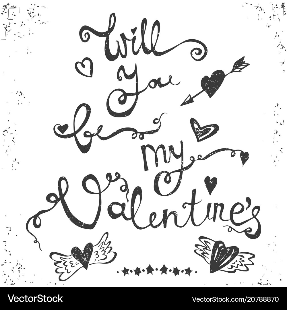 Hand drawn typography poster stylish typographic Vector Image