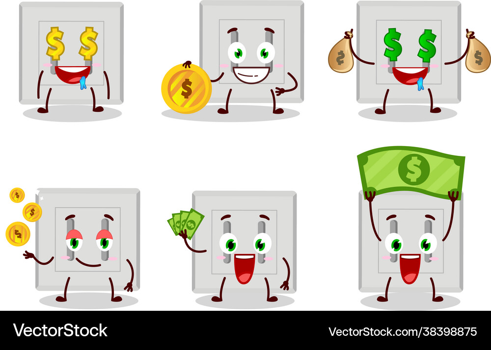 Single electric adapter cartoon character Vector Image