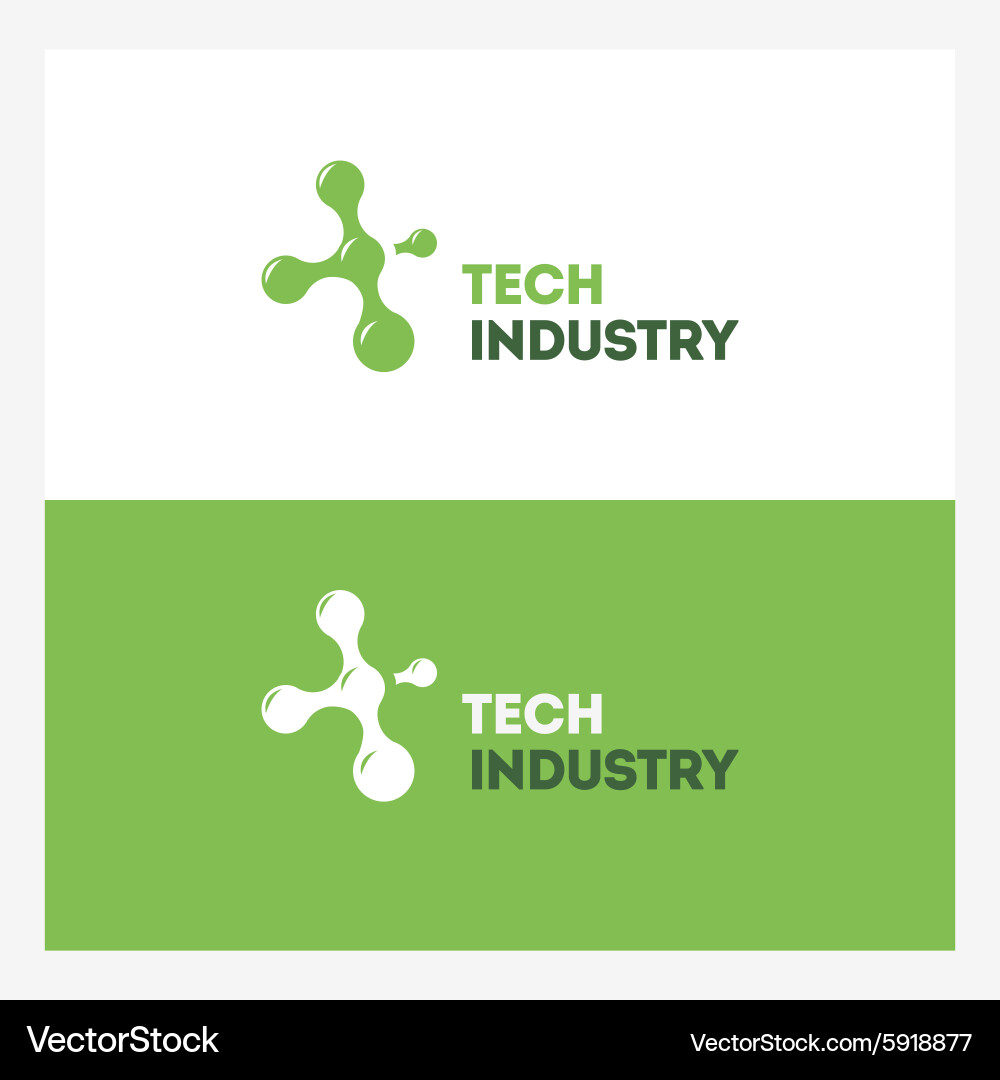 Abstract technology logo design template Vector Image