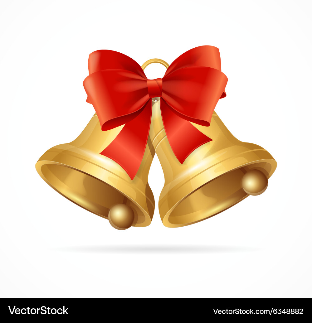 Christmas bell Royalty Free Vector Image - VectorStock