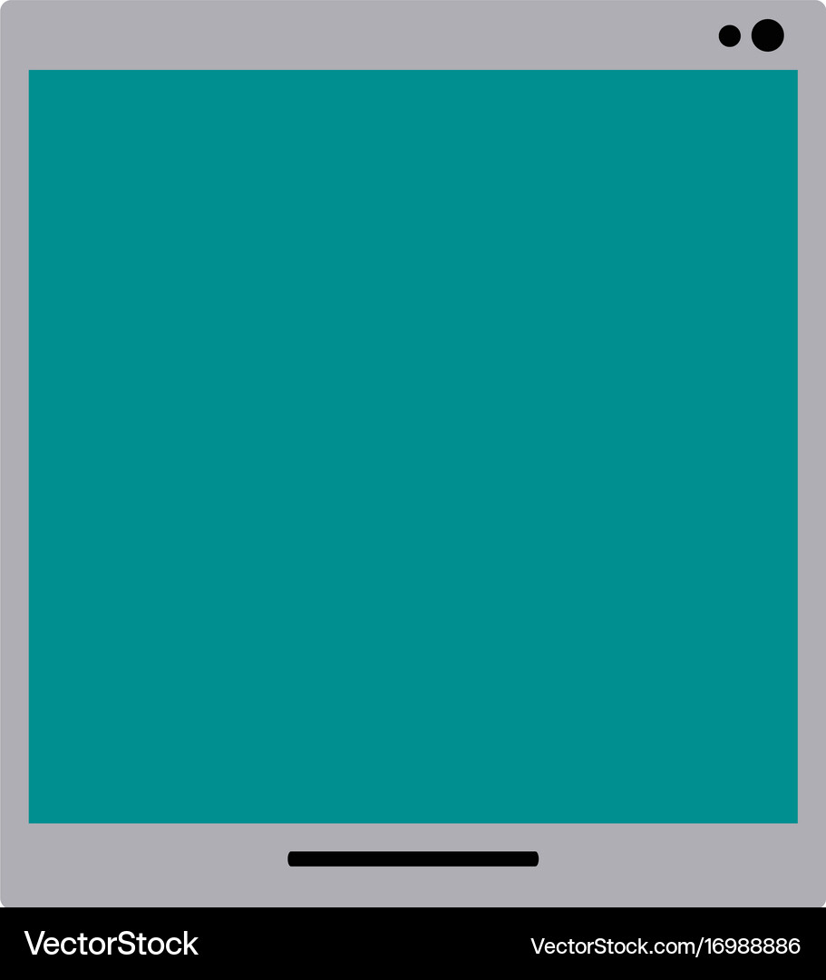Tablet with blank screen icon image Royalty Free Vector