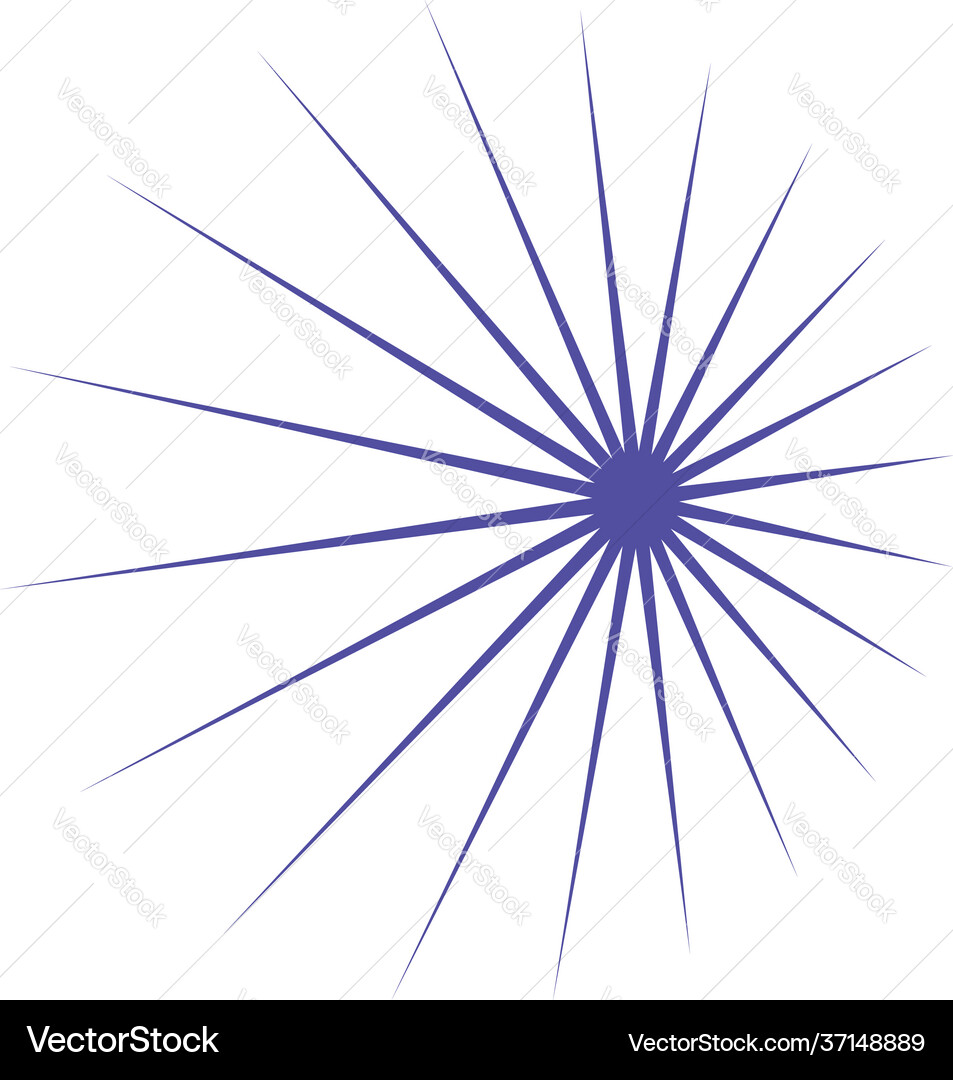 3d star starburst sunburst icon symbol Royalty Free Vector