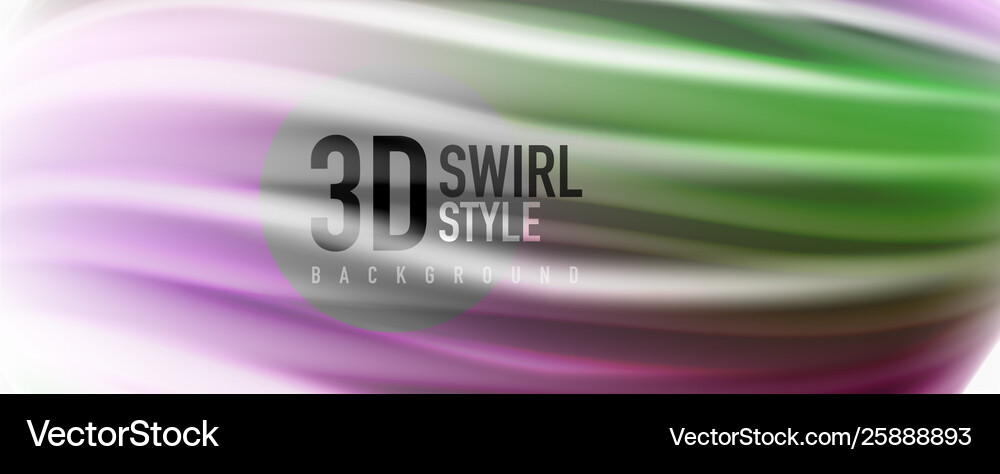 Modern liquid color flow on white - colorful flow Vector Image