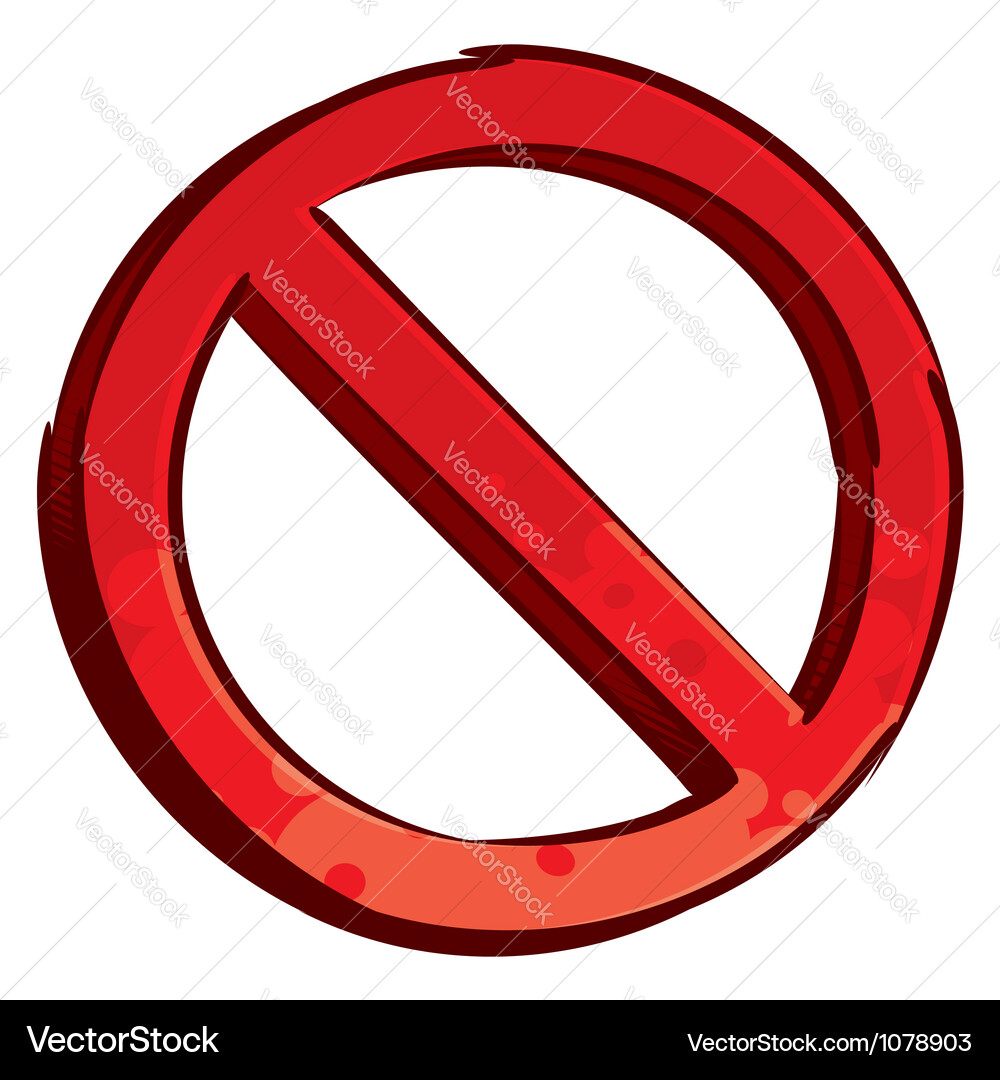 Restricted symbol Royalty Free Vector Image - VectorStock