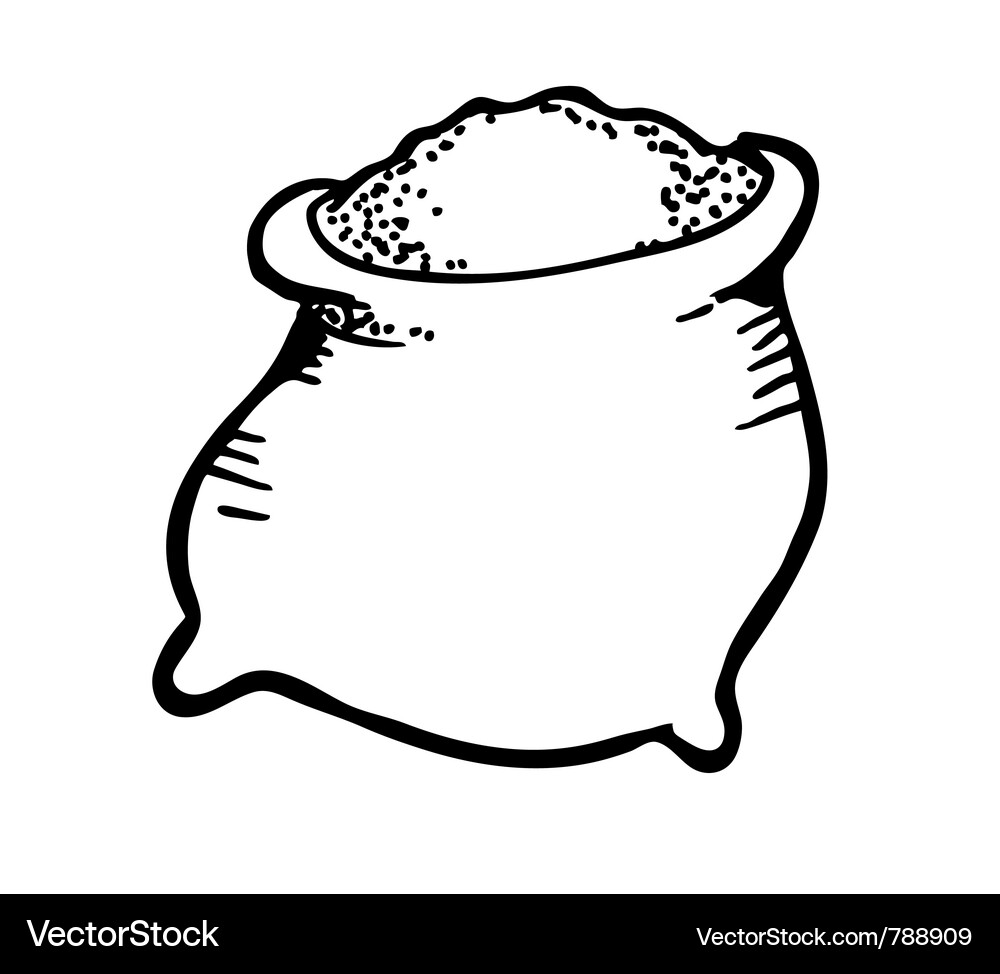 Sack of sugar Royalty Free Vector Image - VectorStock