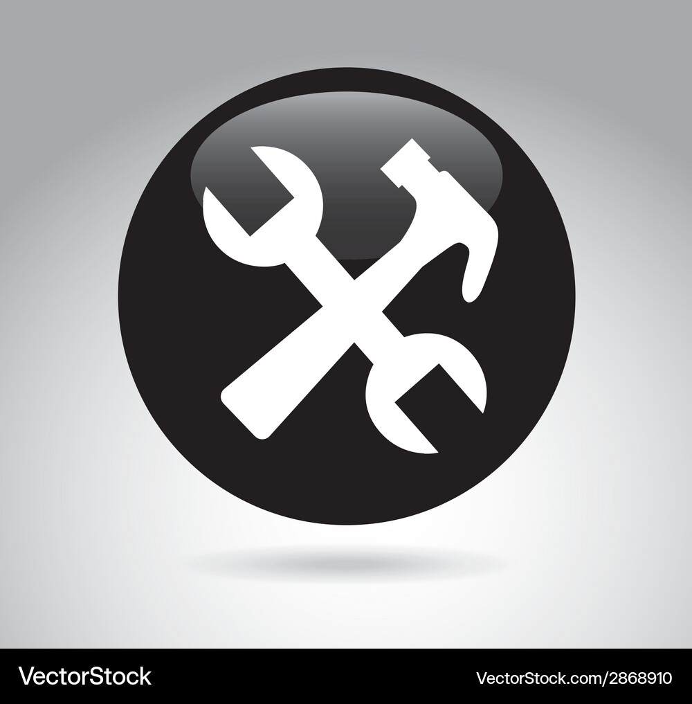 Tools design over gray background Royalty Free Vector Image