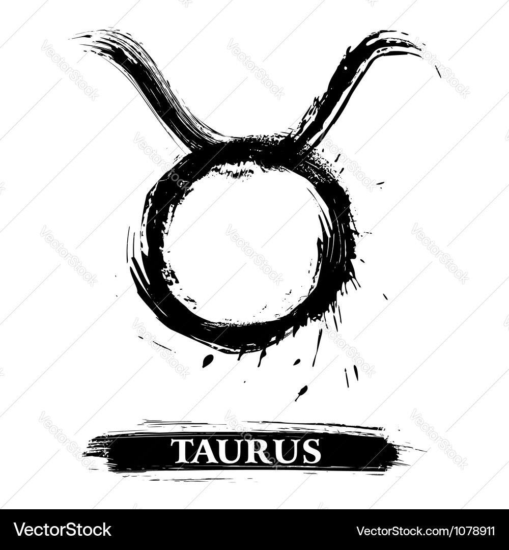 Taurus symbol Royalty Free Vector Image - VectorStock