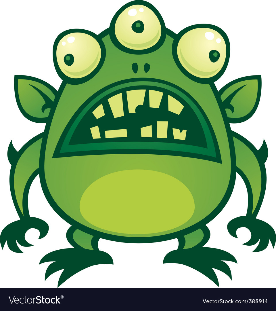 Alien monster Royalty Free Vector Image - VectorStock