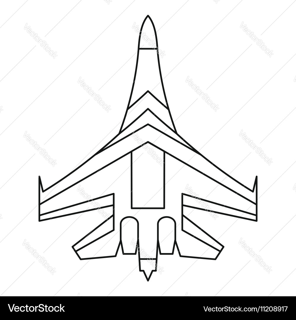 Jet Plane Outline