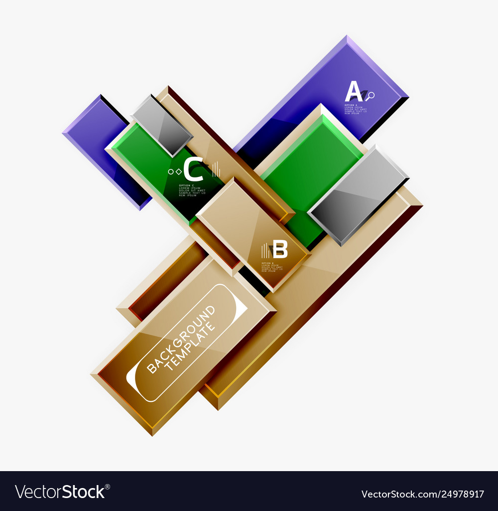 Square geometric composition Royalty Free Vector Image