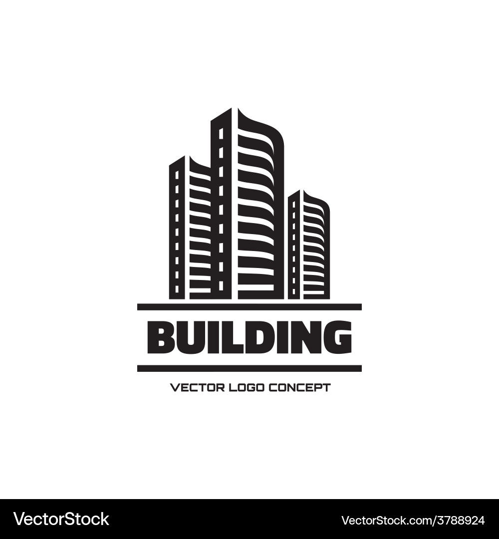 Building - logo concept Royalty Free Vector Image