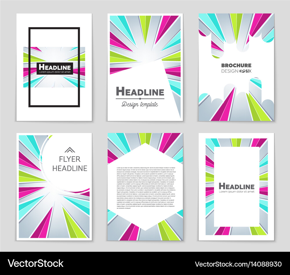 Abstract layout background set for art Royalty Free Vector