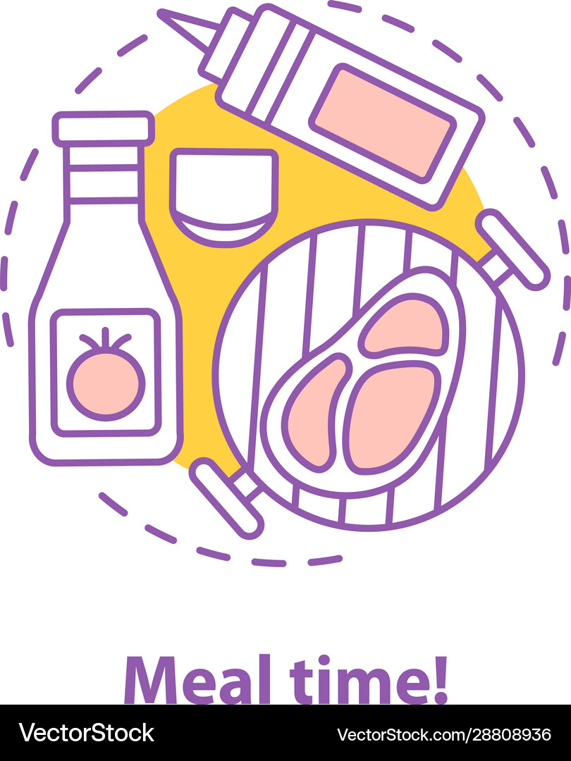 Food preparation concept icon Royalty Free Vector Image