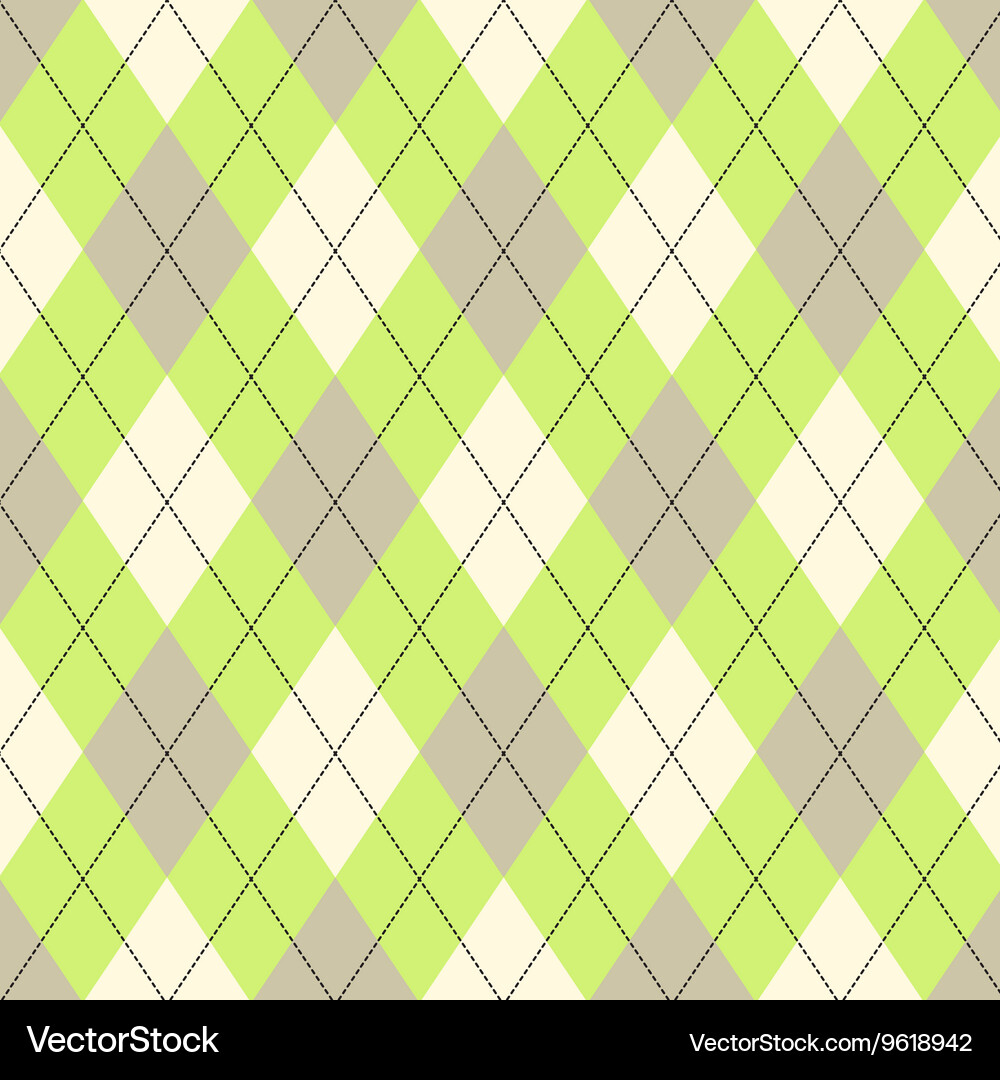 Seamless argyle pattern diamond shapes background Vector Image