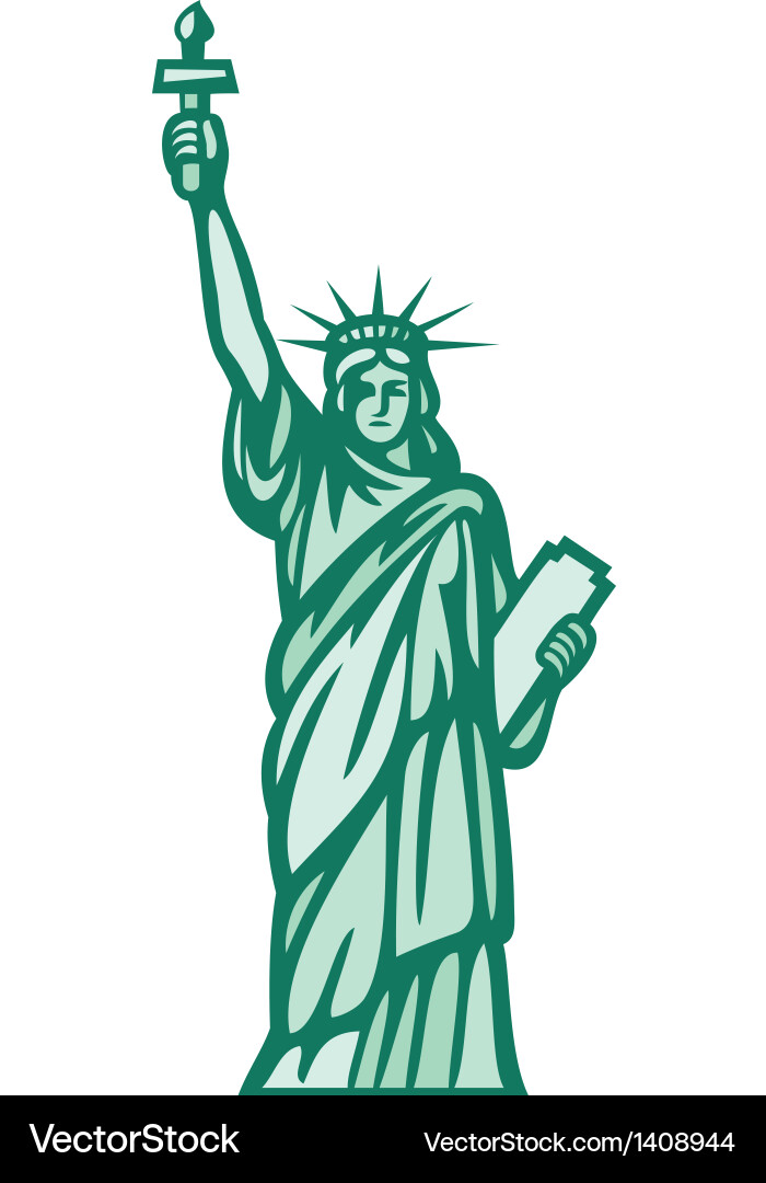 Statue of liberty Royalty Free Vector Image - VectorStock