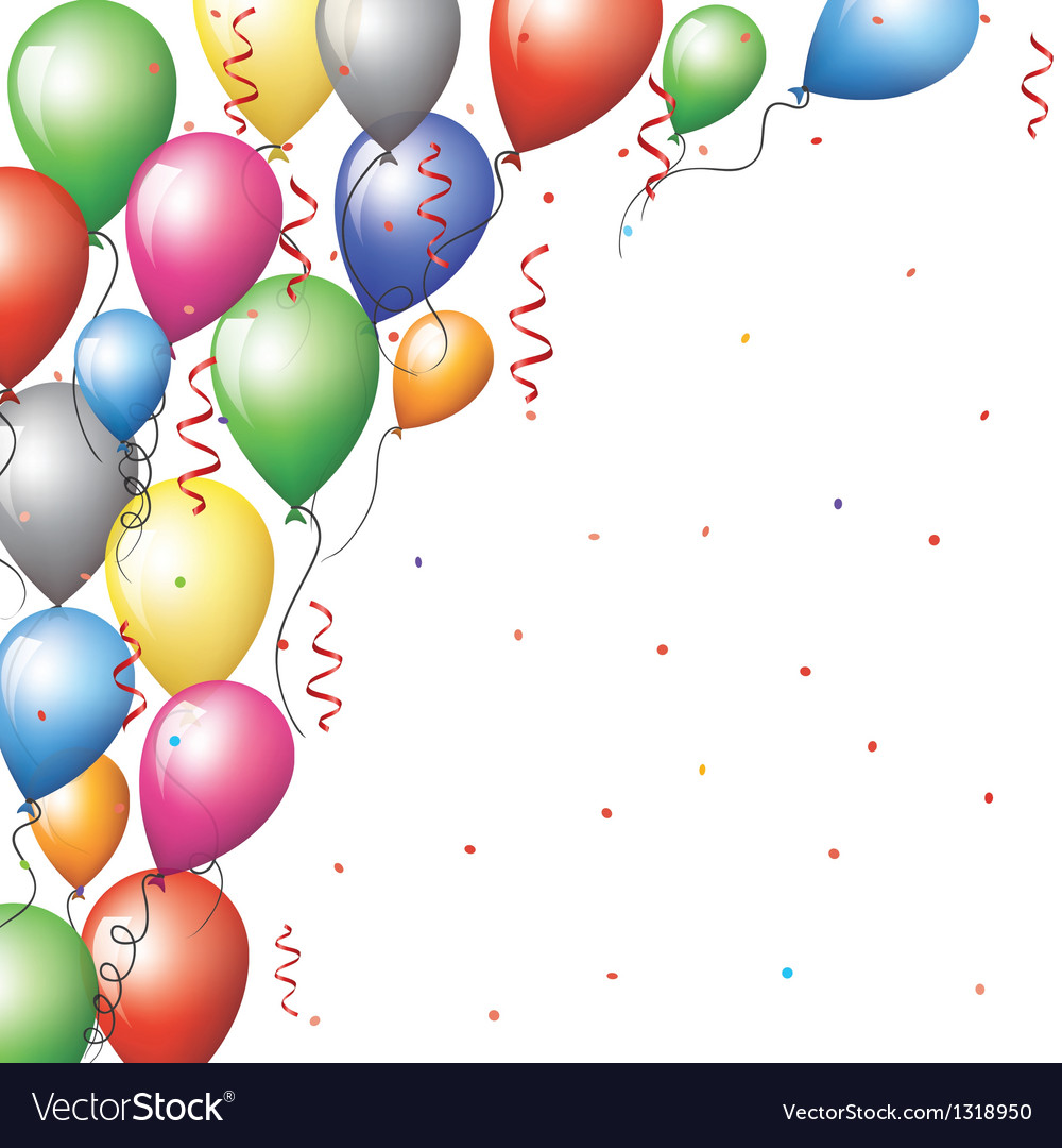 Balloon border Royalty Free Vector Image - VectorStock
