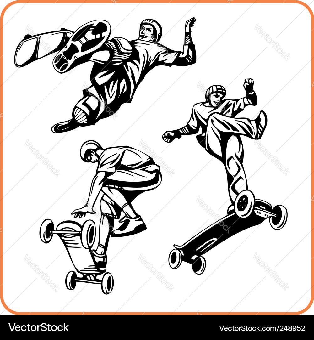 Skateboard Royalty Free Vector Image - VectorStock