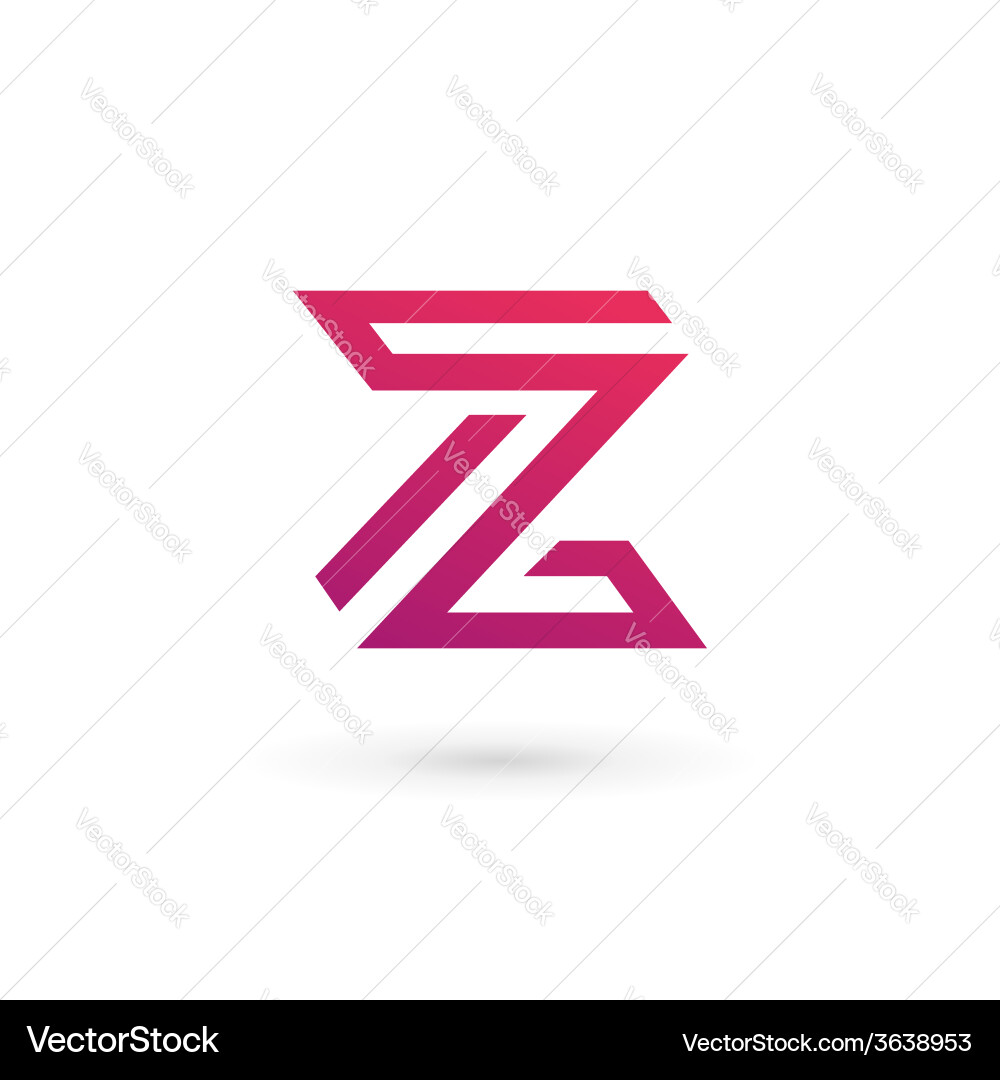 Letter z logo icon design template elements Vector Image
